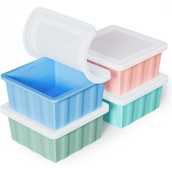 Quality Silicone Freezer Trays with Lid | Food Freezer Molds for sale