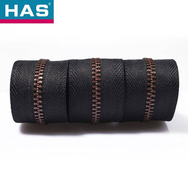 Quality #5 Copper Zipper Eco Friendly Silver Jacket Zipper Customized for sale