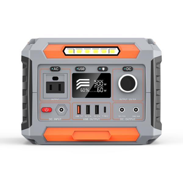 Quality Multi Function 300W Portable Power Station With Solar Charging / Lithium Ion for sale