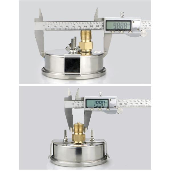Quality High Precision Manometer M20*1.5 Hydraulic Air Pressure Gauge with Diaphragm for sale