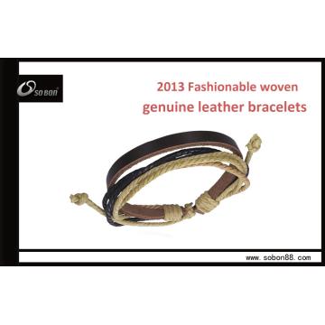 Quality Custom design leather bracelet / leather bangle bracelet for sale