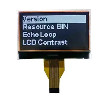 Quality DFSTN 2.4 Inch 128x64 Dot Matrix LCD Display with SPI Interface COG LCD Module for Handheld Devices for sale