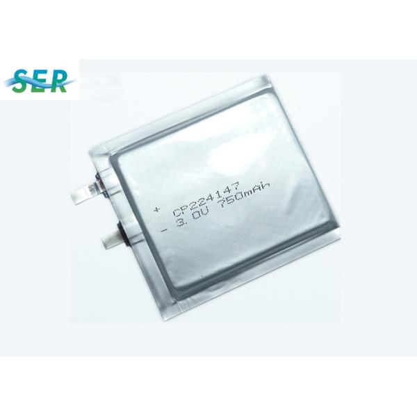 Quality Non Rechargeable Thin Film Battery , 3.0V CP224248 Flat Lithium Battery High Drain For Smart Card for sale