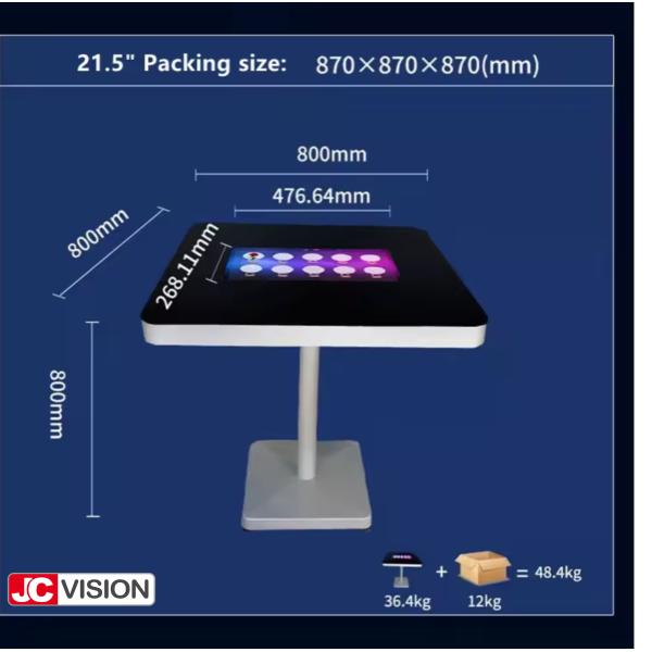Quality JCVISION 21.5 inch Ordering coffee shop waterproof screen digital game table for sale