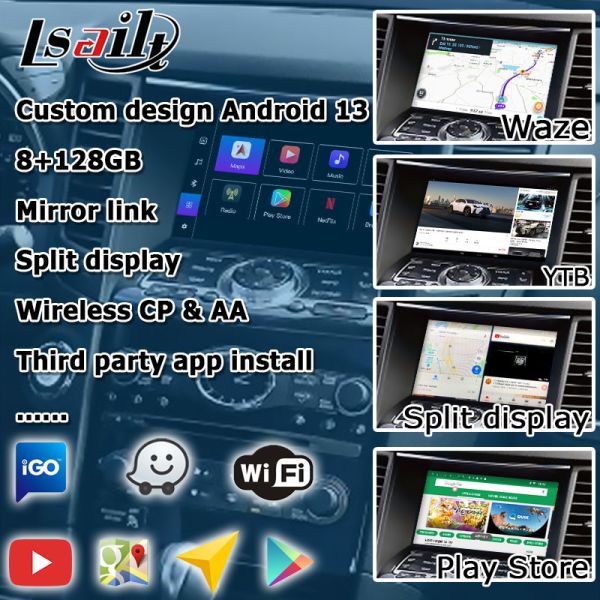 Quality Android 13 Navigation Car Video Interface Support Waze / Youtube For Infiniti for sale