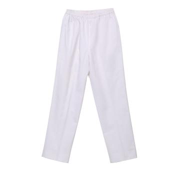 Quality Elastic Waist Draw String White Chef Pants for sale