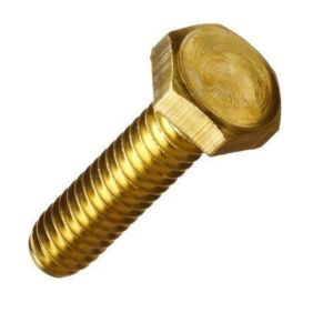 Quality Brass Hex Cap Bolt Copper Fasteners DIN933 DIN931 Hex Bolt With Stock for sale