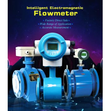 Quality PTFE F4 Battery Flow Meter Wine Flowmeter Food Grade Electromagnetic Flowmeter for sale