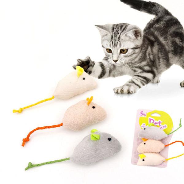 Quality Plush Catnip Mouse Cat Toy for Interactive Indoor Cats Kitten Play Popular Style and Interactive Function for sale