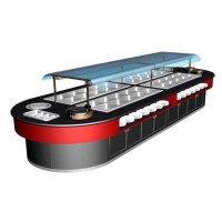 Quality Commercial Buffet Equipment 400L With Warming Light For Kitchen Wood Smooth Hot for sale