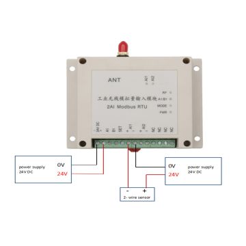 Quality 2-3km Wireless I O Module 4-20mA Wireless Signal Transmission 2 Channels AI 0-5v for sale