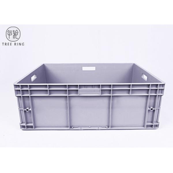Quality 800 * 600 * 230 Euro Stacking Containers , Straight Sided Plastic Storage Boxes for sale