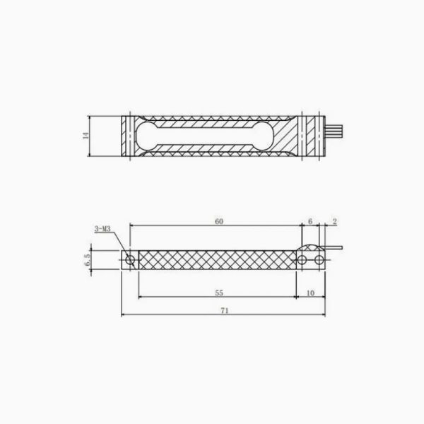 Quality 100g/200g Parallel Beam Weighing Sensor Aluminium Alloy Single Point Load Cell for sale