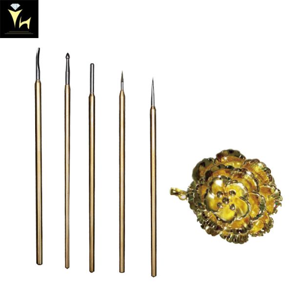 Quality 260mm Shank Sharp Nose Steel Burnisher Tools for sale