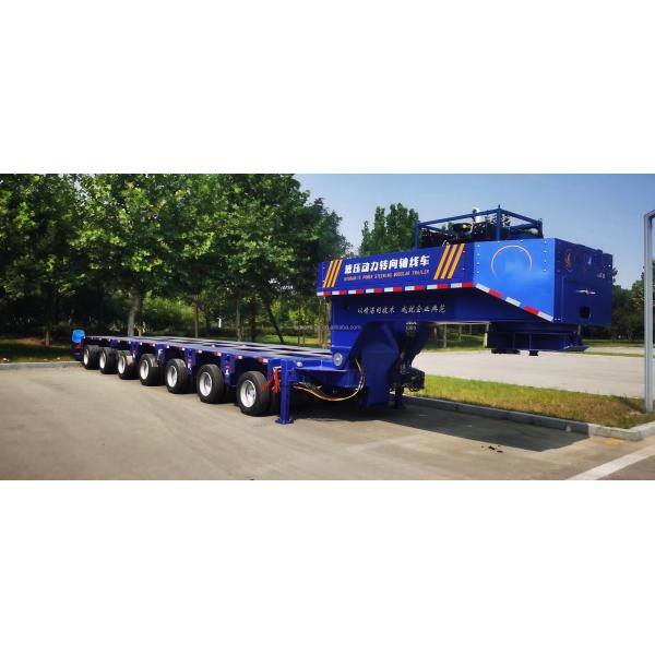 Quality CIMC 100 Ton Container Transport Truck Lowbed Semi Trailer for sale