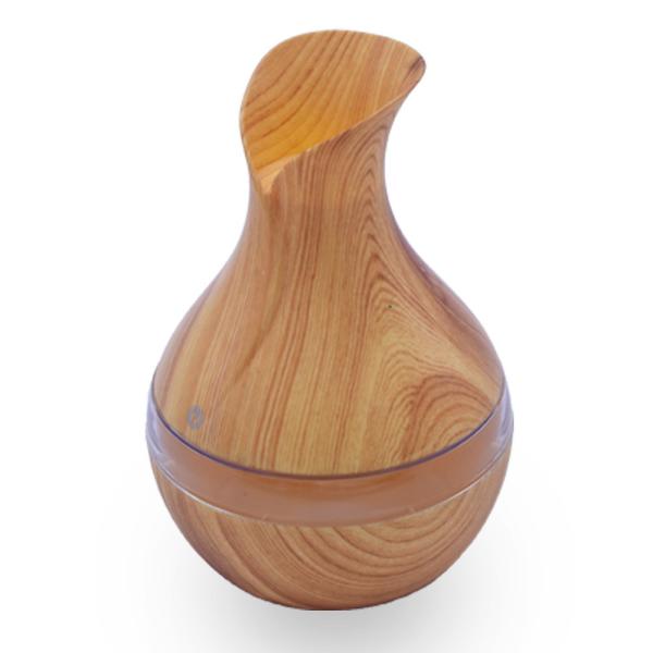 Quality Compact 300ml Wood Flower Vase Design Ultrasonic Humidifier Diffuser for Home for sale