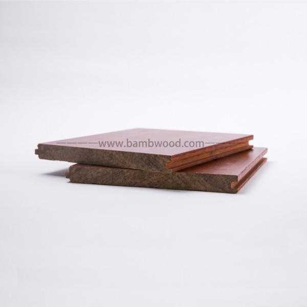 Quality 12mm Hand Scraped Bamboo Flooring Charcoal Moisture Resistant for sale