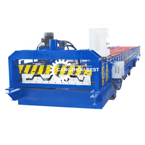 Quality Metal PLC 0.8mm Floor Deck Roll Forming Machine for sale