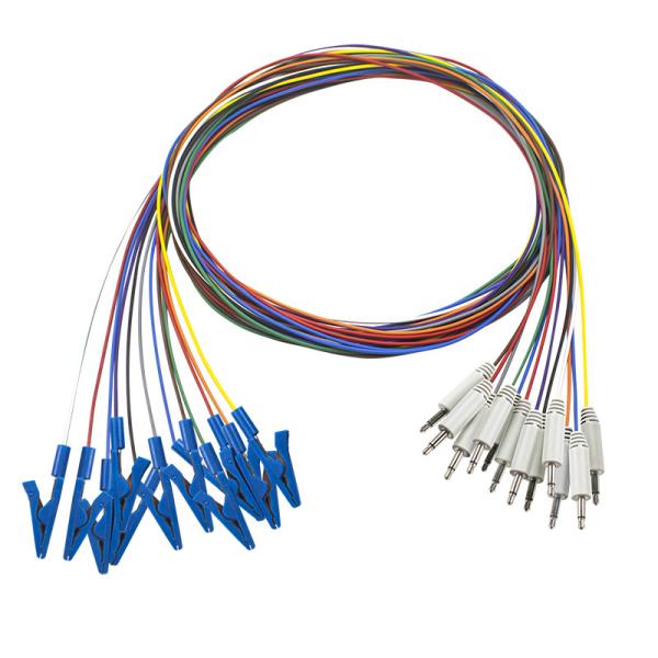 Quality 3.5 Mono Plug To Grabber Connector EEG Cap Cable For Seamless EEG Electrode Connection for sale