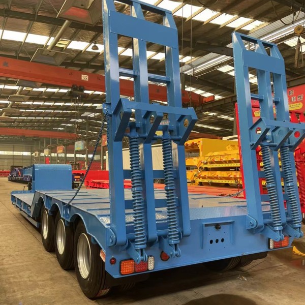 Quality Gooseneck Lowbed Trailer Customization For Oversized Load Transportation for sale