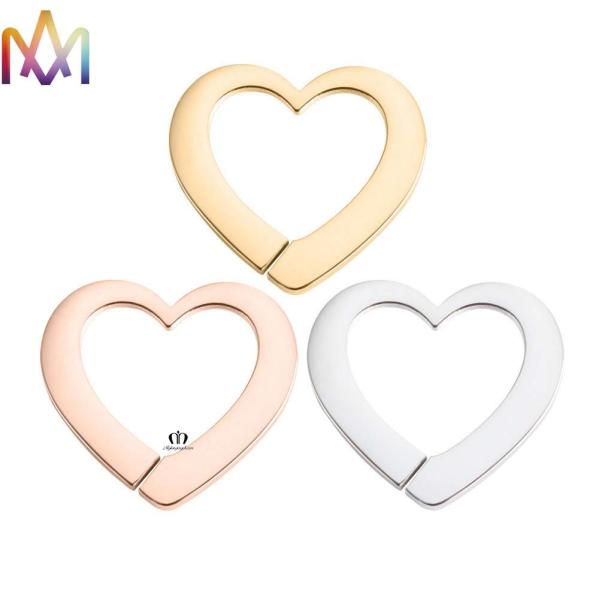 Quality Hollow Custom Engraved Heart Charm for sale