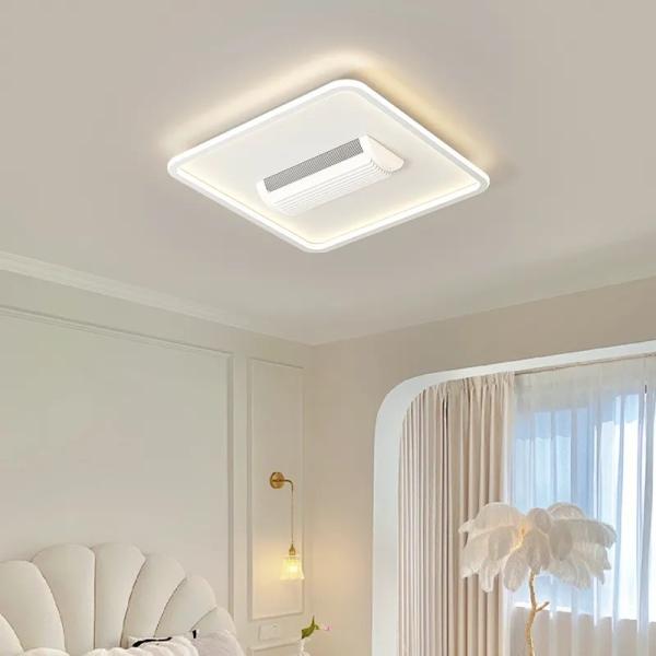 Quality Wholesale factory Model 1631B Plastic Bladeless Ceiling Fan with Light DC Motor Remote Control for Living Room Installation for sale