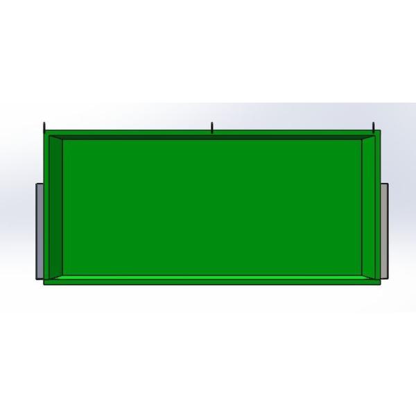 Quality 1.5m Open Top Front Lift Bin Stackable Design Garbage Truck Compatible Waste for sale