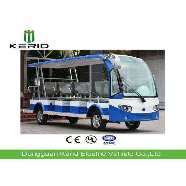 Quality 72V Electric Shuttle Bus 14 Person , Electric Sightseeing Car Road Legal CE Approved for sale