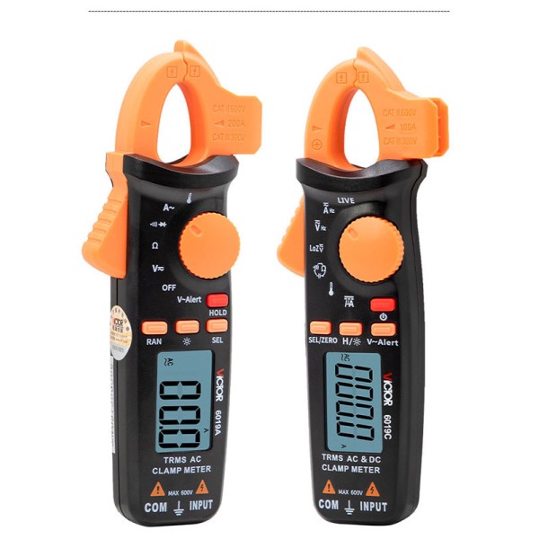 Quality MINI True RMS AC Digital Clamp Multimeter 6019A With Temperature Test for sale