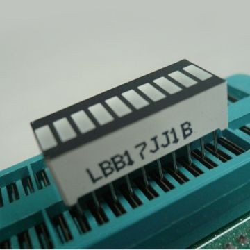 Quality Yellow 10 LED Light Bar with 10 Segment LED Display in Compact 25.4 x 10.1 x 7 for sale