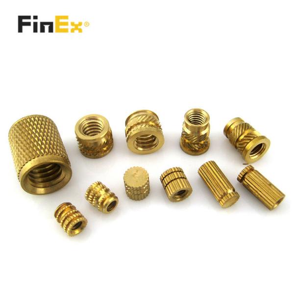 Quality OEM Knurled Brass Insert Embedded Nut For Plastic Injection Moulding for sale