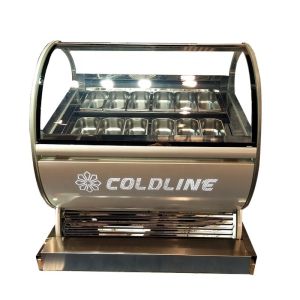 Quality DC12F Ice Cream Display Freezer R290 Gelato Display Case 450L for sale