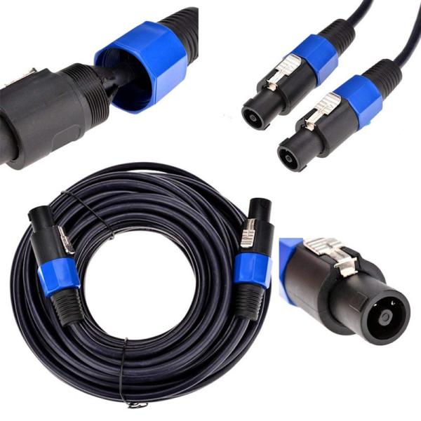 Quality Twist Lock 2 Conductor Speaker Cable Professional 50FT Length for Audio for sale