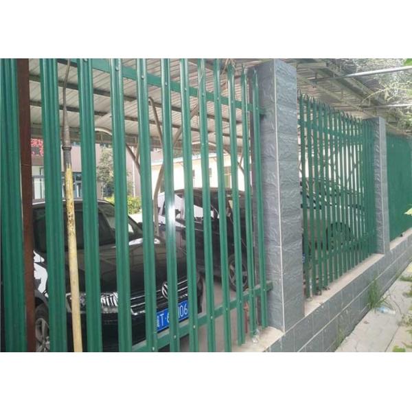Quality Pvc Coated Welded Wire Mesh Fence Galvanised Steel Palisade Fencing for sale
