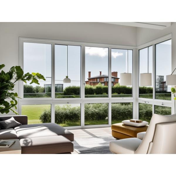 Quality Commercial Aluminum Frame Sliding Glass Window Lightweight Soundproof for sale