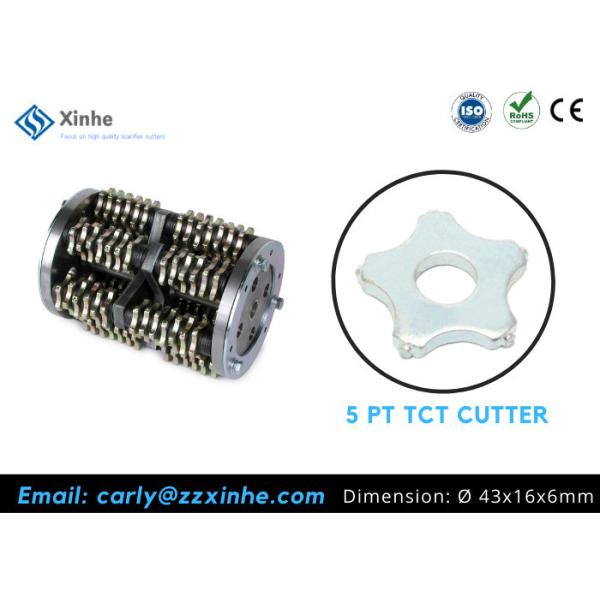 Quality Round Cylinder Galvanized Scarifier Cutters Milling Carbide Tipped Blades for sale