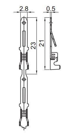 Quality Stable Auto Wire Terminal Connectors / Automotive Crimp Terminals for sale