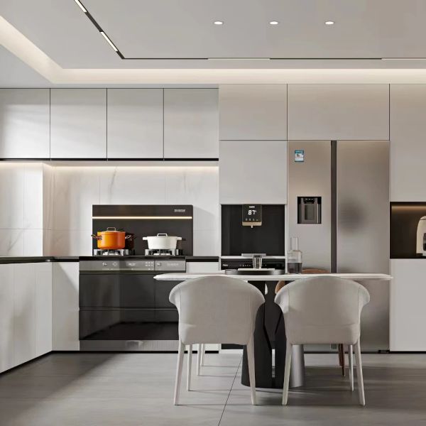 Quality Modular Kitchen Cabinets 2024 Fireproof Boards for Custom Modern Simple Design Furniture for sale
