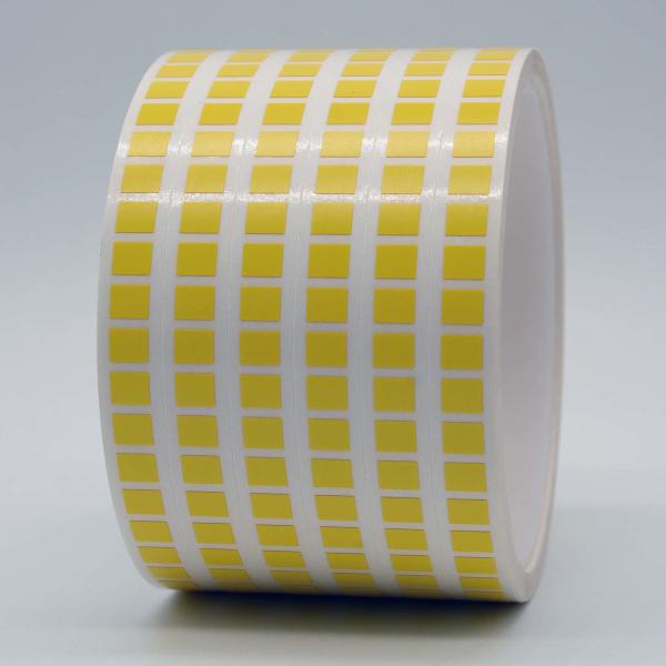 Quality 6mmx5mm Low Temperature Labels 1mil Yellow Matte High Temperature Resistant for sale
