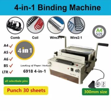 Quality Multifunction Comb Coil Punching Binding Machine For Notebook for sale