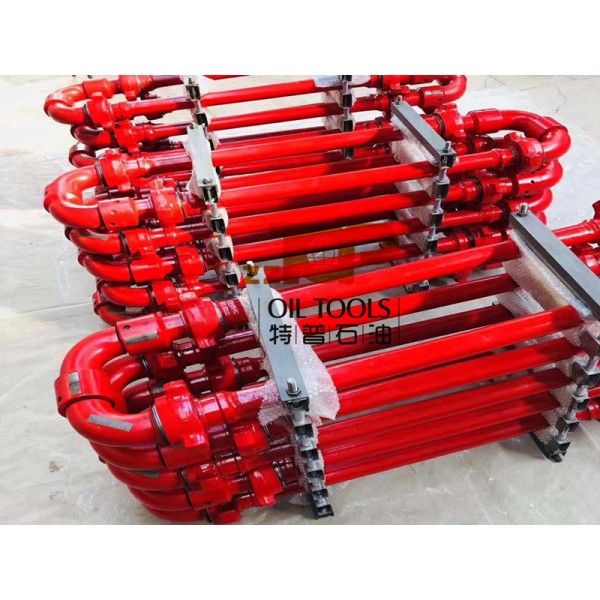 Quality 2" 3'' Hose Loops High Pressure Pipe Line For Wellhead Manifold for sale