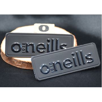 Quality custom embossed labels Brand Name Fabric Badges For Clothes for sale