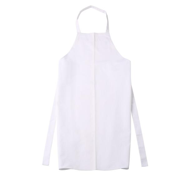 Quality 245 GSM 100% Cotton Twill 3/1 White Full Bib Apron Unisex Chef Uniform for sale