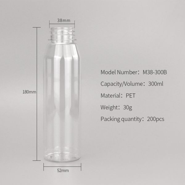 Quality Transparency Degradable Plastic Water Bottle 300ml Empty For Drinks for sale