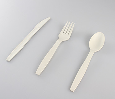 Quality Disposable biodegradable cornstarch flatware cutlery for sustainable and green for sale