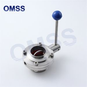 Quality SS304 316L Butterfly Valve Weld Threaded Check Valve With Pulling Handle for sale