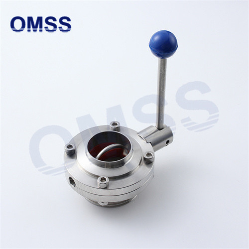 Quality SS304 316L Butterfly Valve Weld Threaded Check Valve With Pulling Handle for sale
