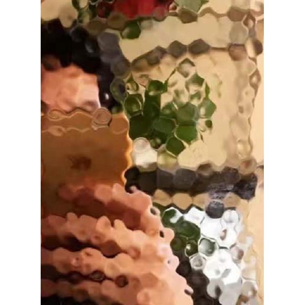 Quality Hammered Copper Finish Stainless Steel Sheets For Wall Decoration Panel for sale