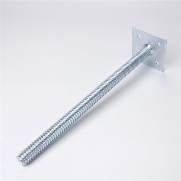 Quality 34mm Solid Q235 Scaffolding Jack Base Adjustable for sale