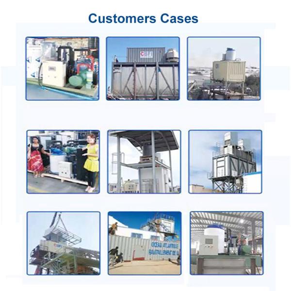 Quality 2Mm Thickness Saltwater Flake Ice Machine For Fishery Protection for sale